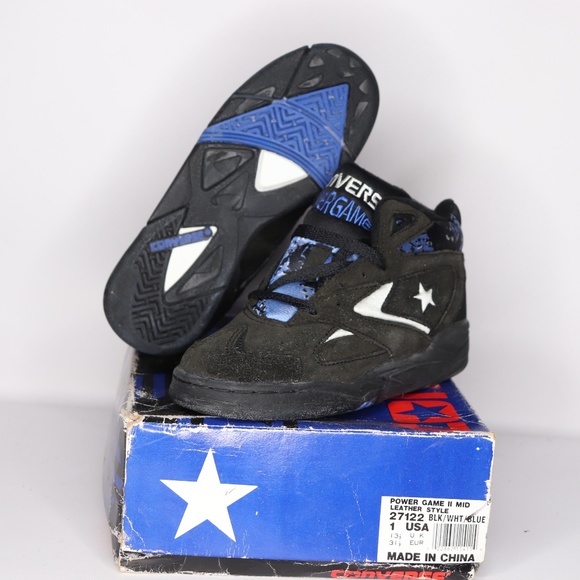 Converse | Shoes | Vintage New Converse Power Game Ii Shoes Black ...